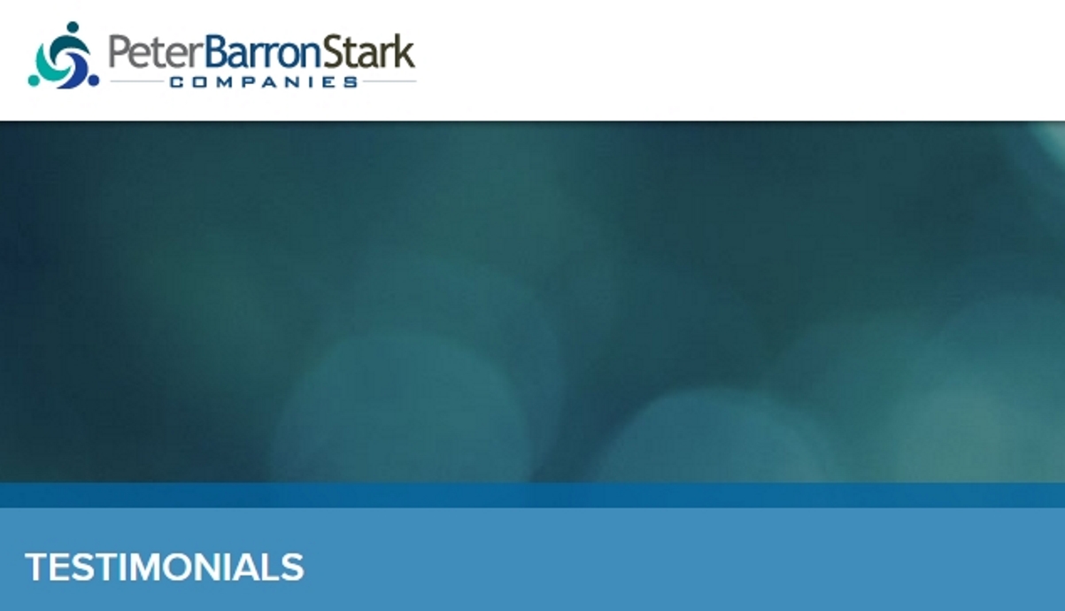 Testimonials - Peter Barron Stark Companies